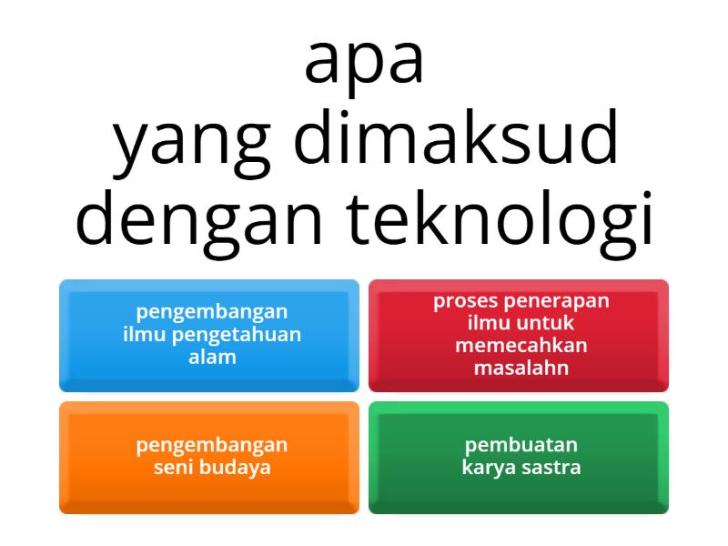rekayasa teknologi - Quiz