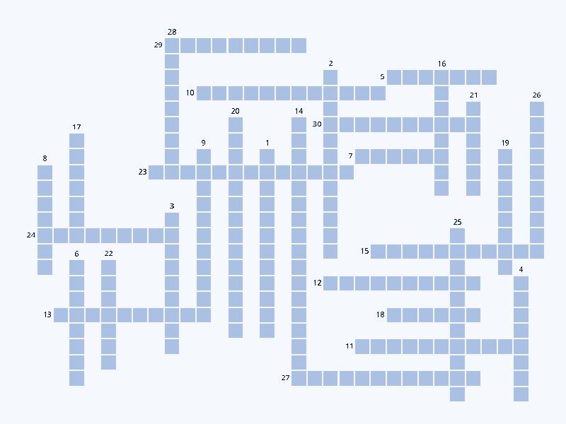 - vocabulario 3A - Crucigrama