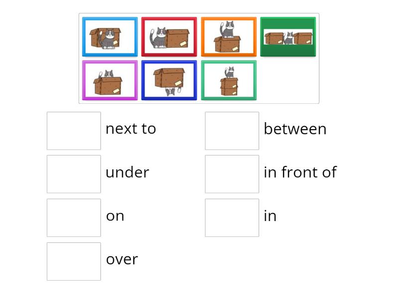 preposition - Match up