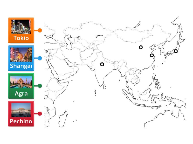 Asia Test - Labelled diagram