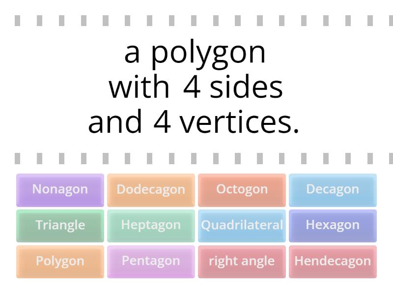 Polygon Vocabulary Words - Cada oveja con su pareja