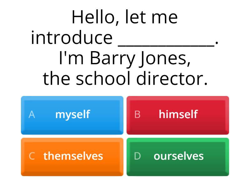 Reflexive pronouns - Quiz