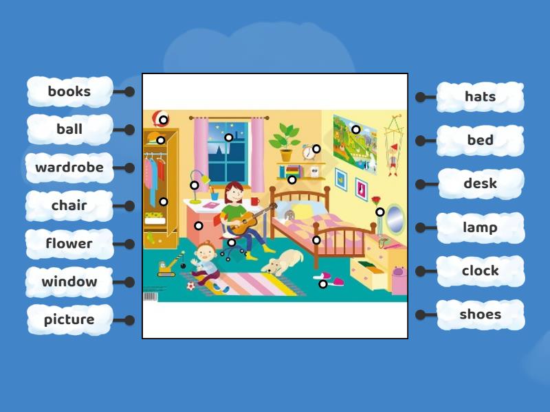 bedroom - Labelled diagram