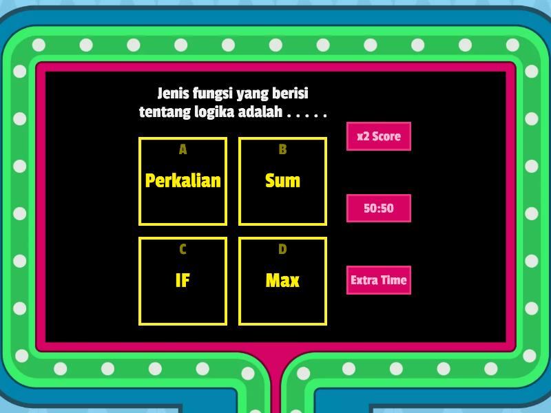 Pop Up Quiz 46 - Gameshow quiz