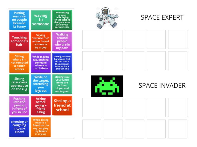 Personal Space Camp - Group sort
