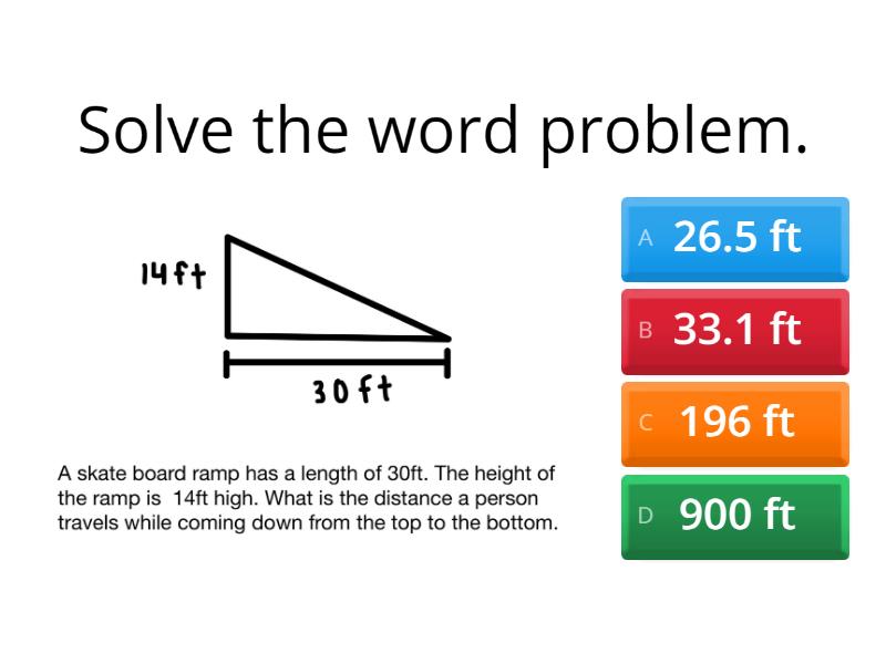 Pythagorean Theorem - Quiz
