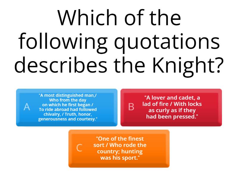 The Canterbury Tales - Quiz
