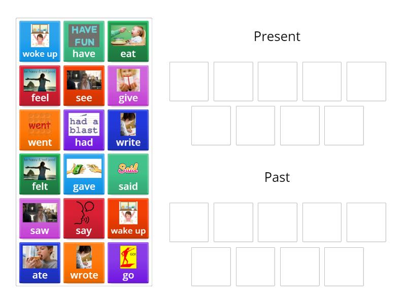 Irregular verbs - Group sort