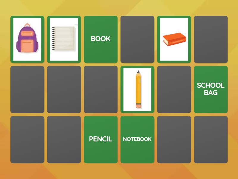 CLASSROOM OBJECTS - Parejas