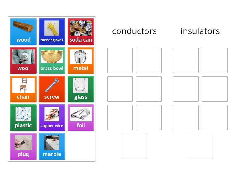 sorting conductor and insulator - Group sort