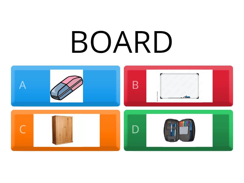 Classroom objects - Cuestionario