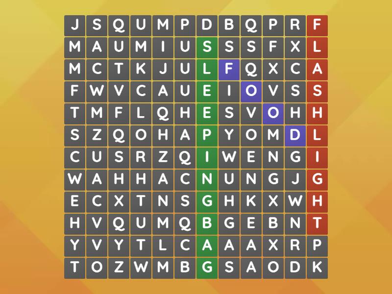 escape room - Wordsearch