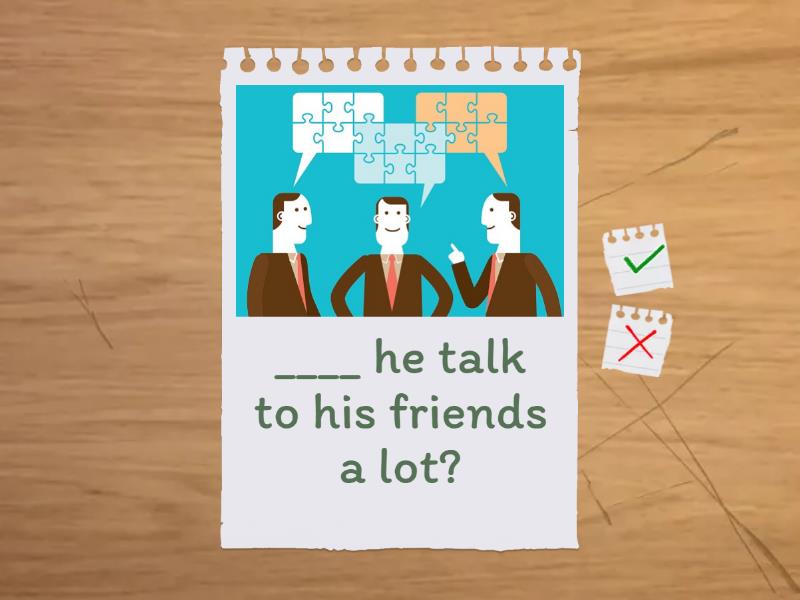 Present Simple vs Present Continuous - Flash cards