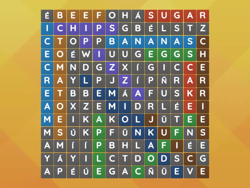 Letter soup - Sopa de letras