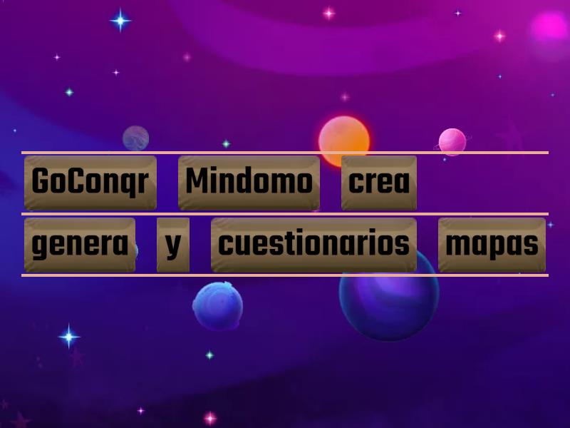 RV: ¡Reordena las palabras hasta descubrir la frase! - Unjumble