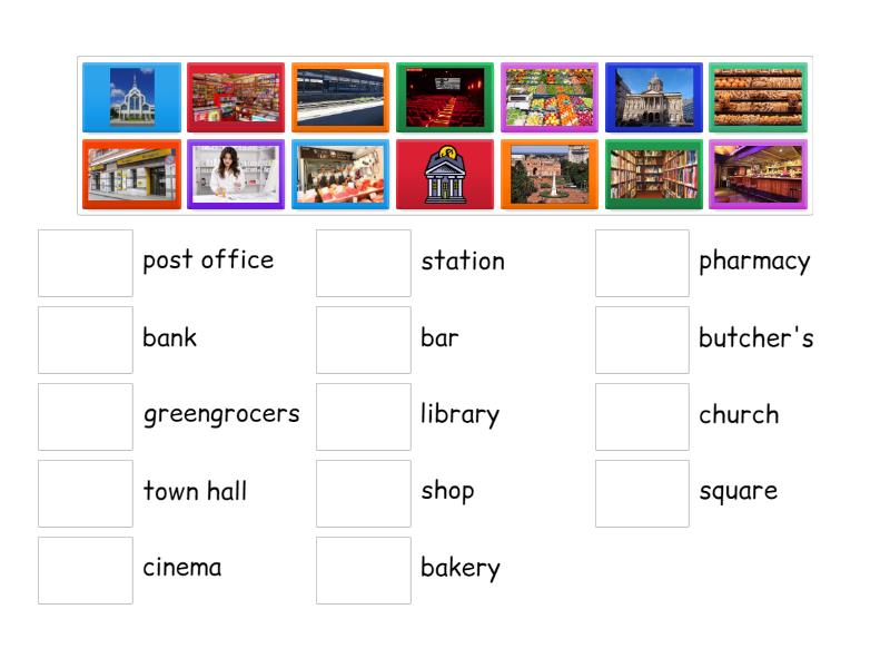 Town words - Match up