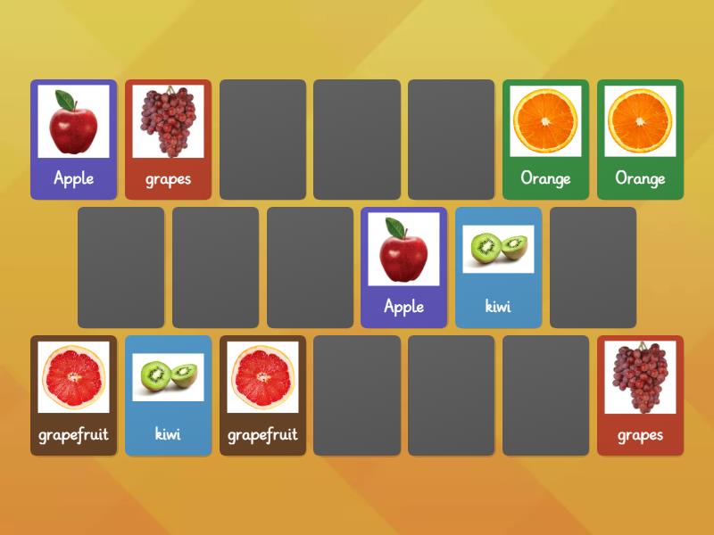 Pair fruit - Matching pairs