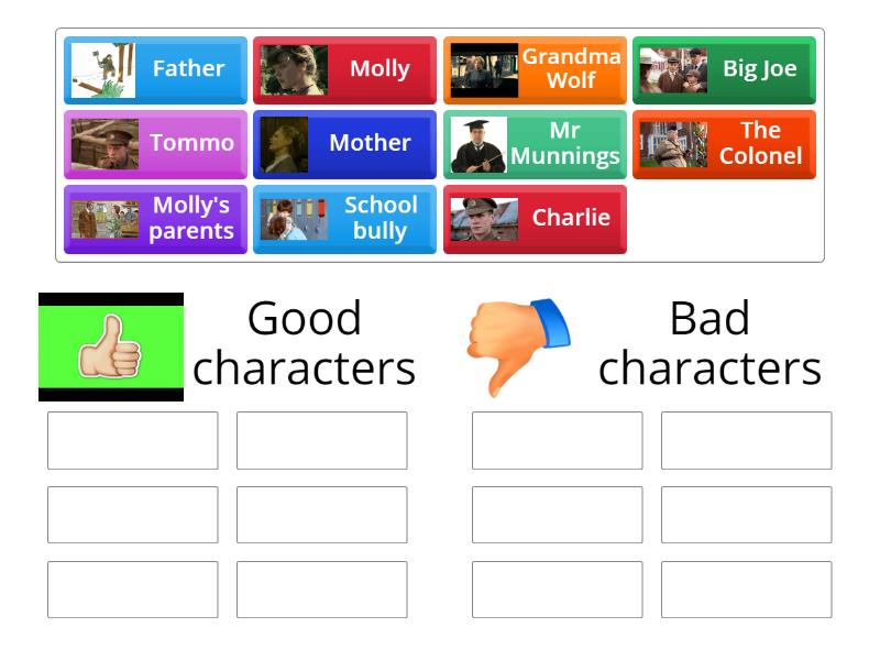 Private Peaceful character sort - Group sort