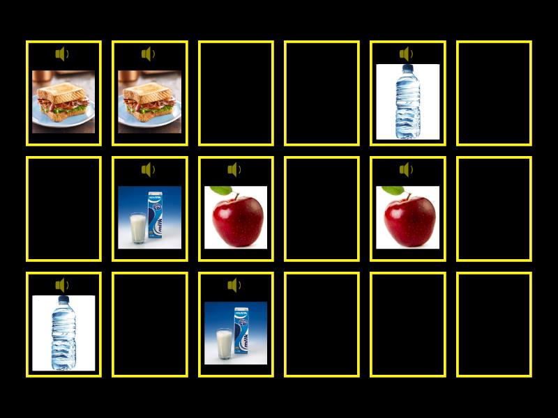 FOOD FOR LUNCH - Matching pairs