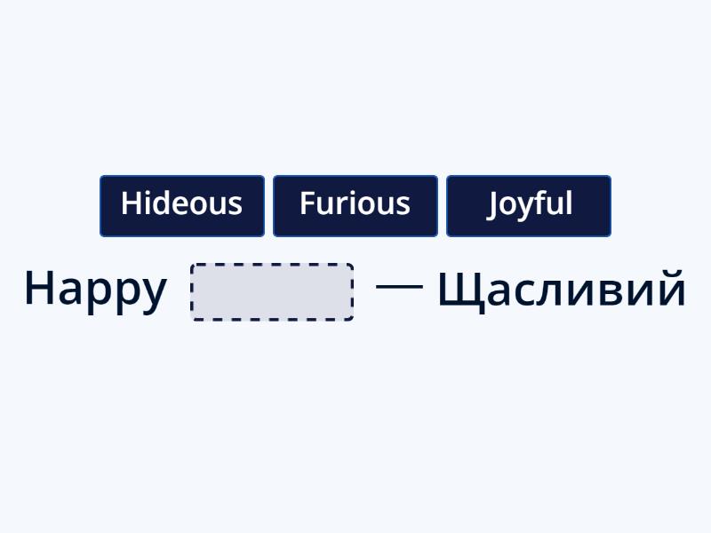 Synonyms - Complete the sentence