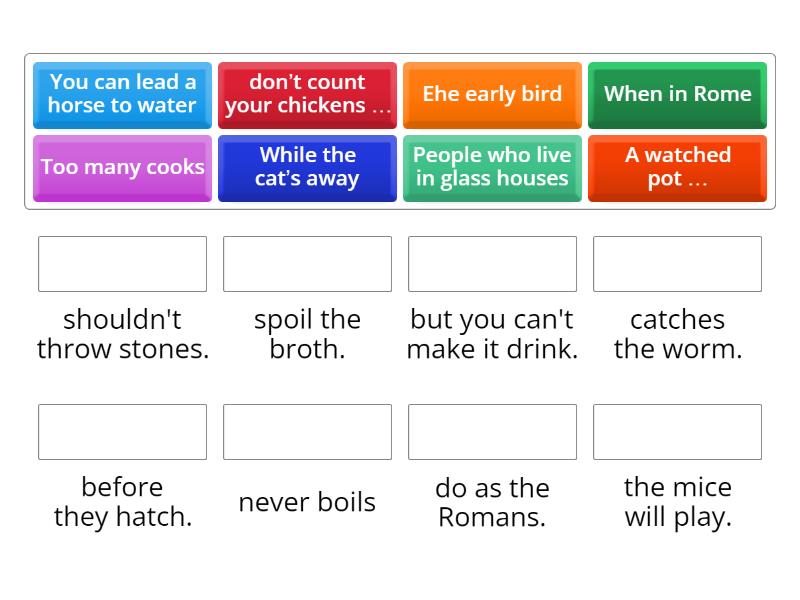 Idioms - Match up