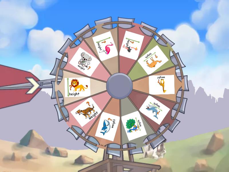 Spin (animals) - Spin the wheel