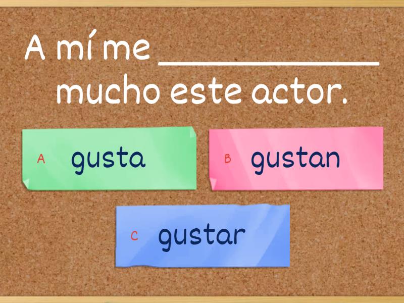 Verbo gustar - Quiz