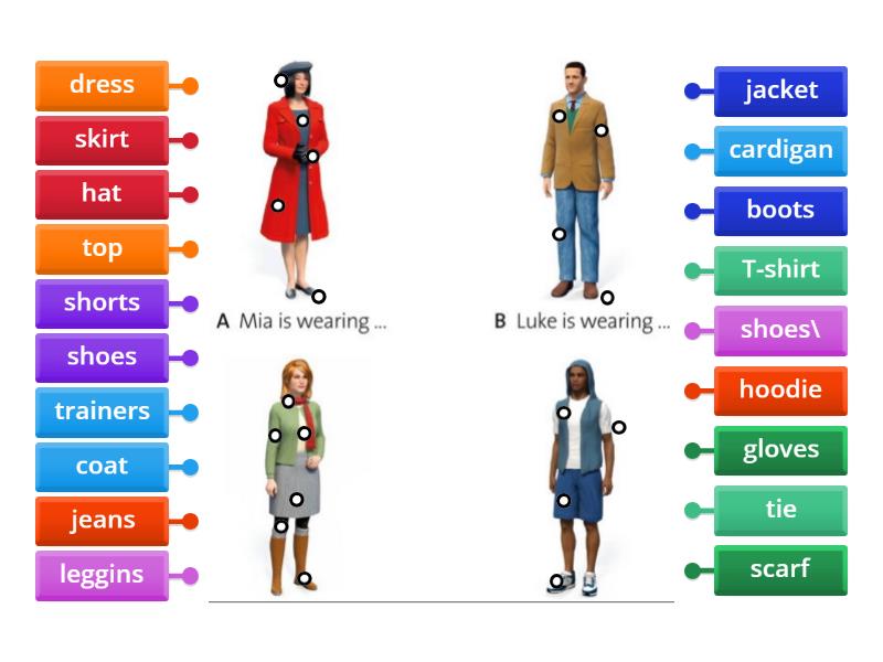 IC Clothes WHAT ARE THEY WEARING? - Labelled diagram