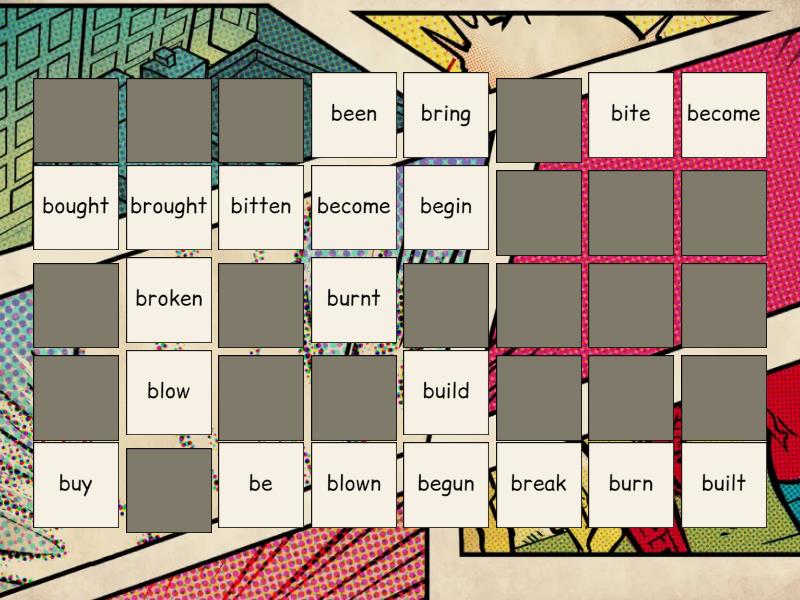 Irregular verbs - Past Participle - Parejas