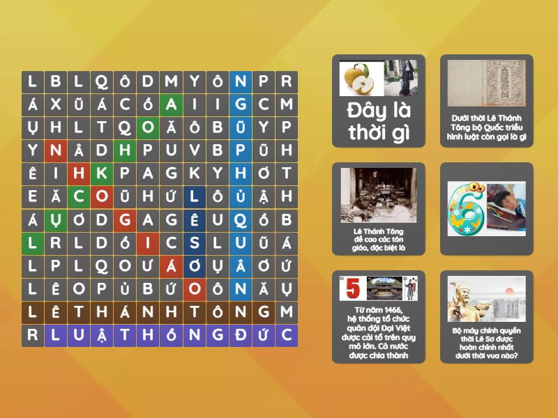 Ong trum tim tu - Wordsearch