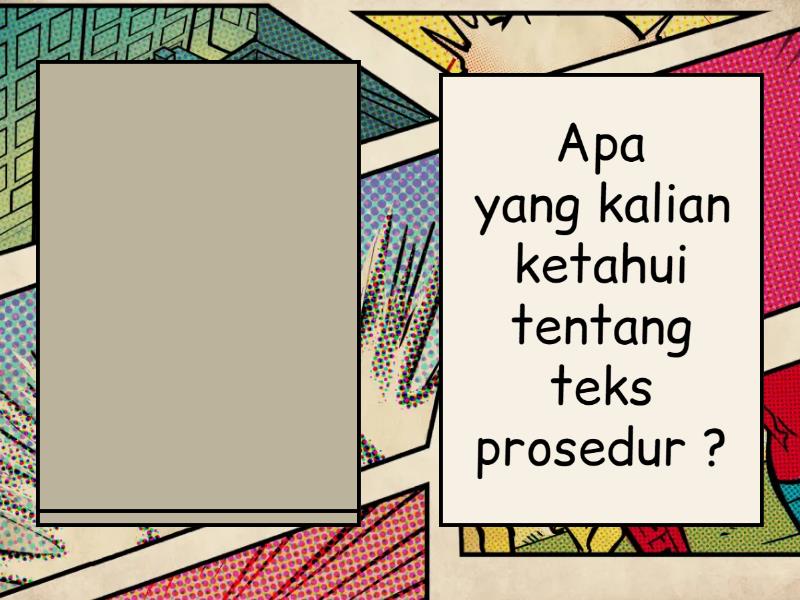 KUIS TEKS PROSEDUR - Cartas al azar
