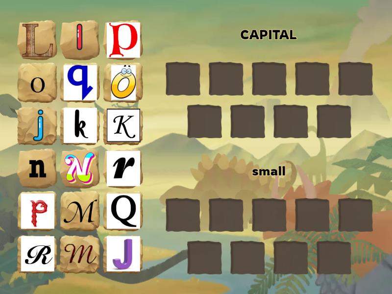 AS1 ABC 2 Capital and small letters J-R - Group sort