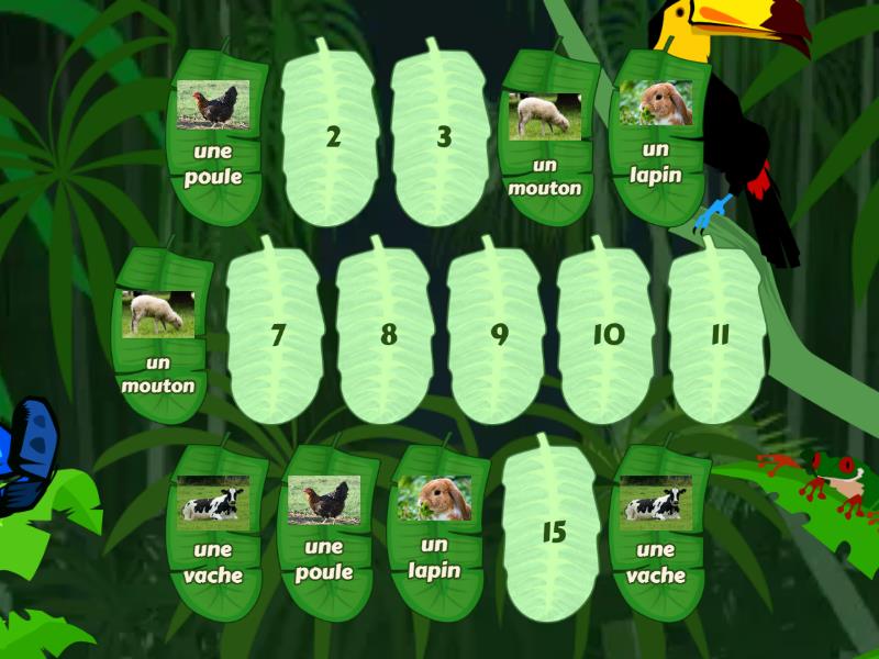 Les animaux Trouve les paires - Matching pairs