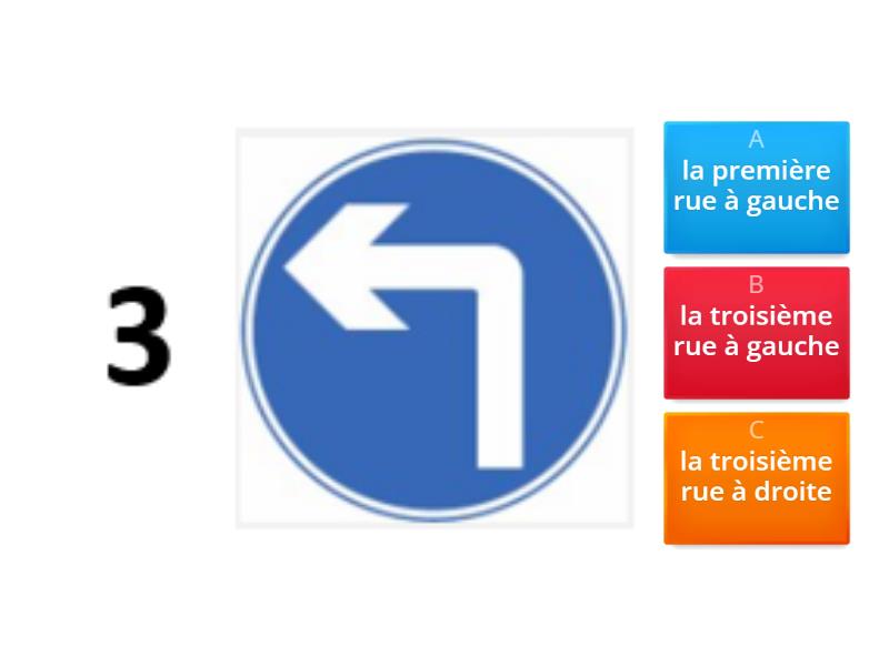 Directions En Ville (gauche, droite, tout droit, en face de, près de ...