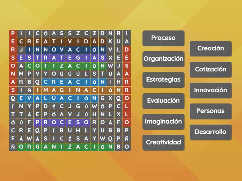Sopa de letras [Proyectos tecnológicos] - Wordsearch