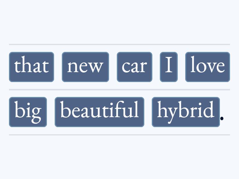 C17-4 Order of modifiers - Reordenar