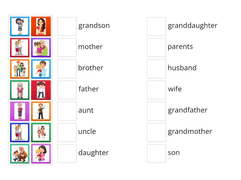 family members - Match up