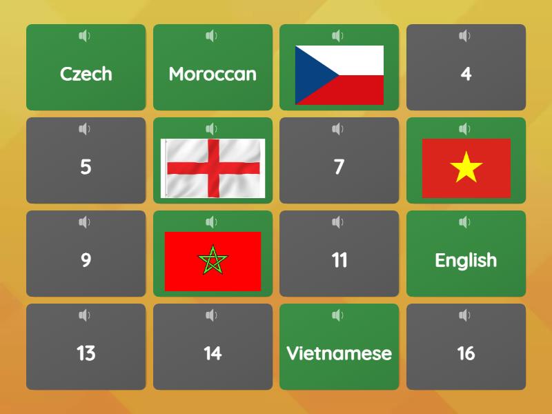 Flags and Nationalities - Parejas