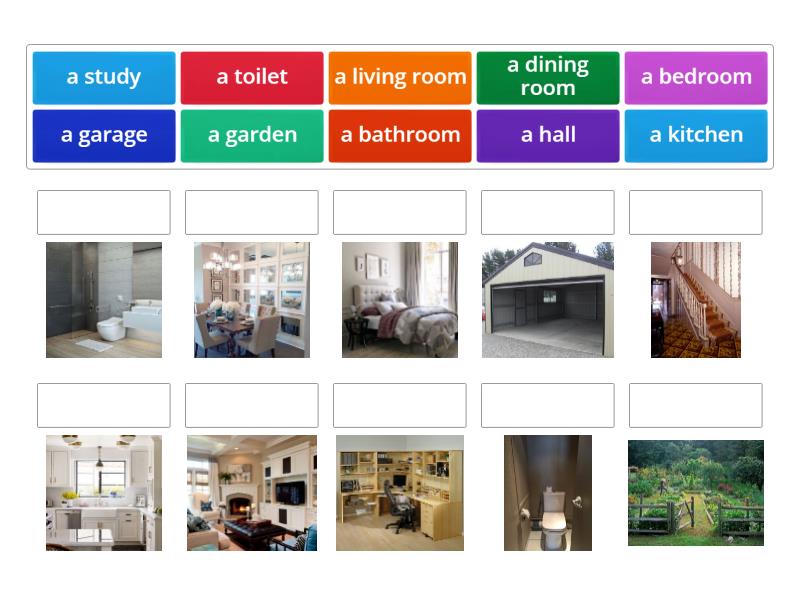 The house (rooms) (EF ELEM) - Match up