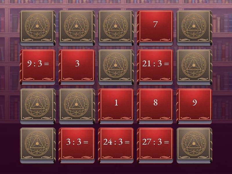 Table de division par 3 - Matching pairs