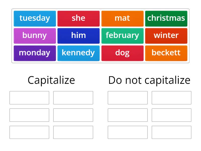 Capitalize names and dates - Group sort