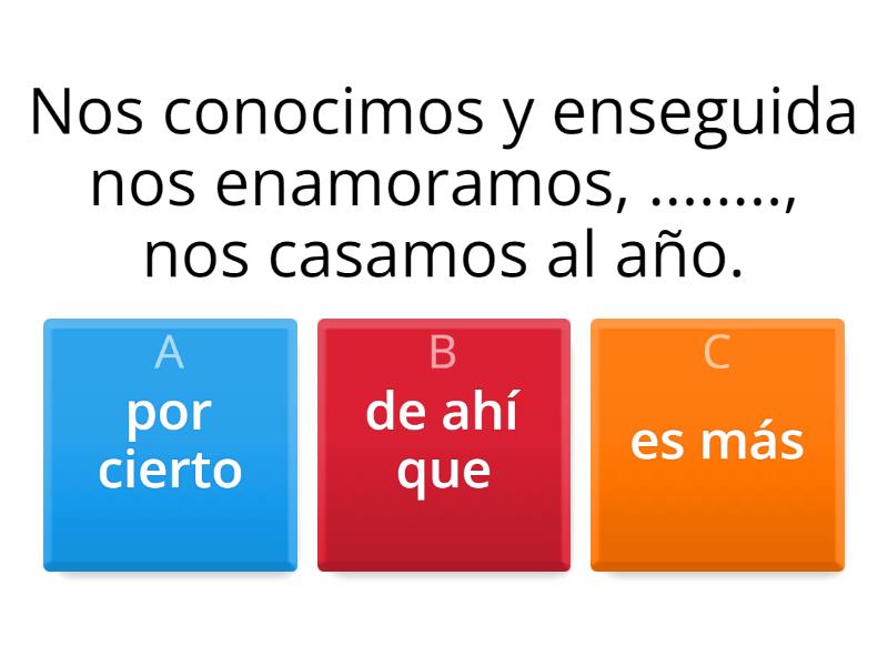 Conectores C1 - Cuestionario