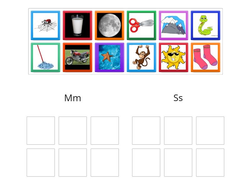 Beginning Sound M & S - Group sort