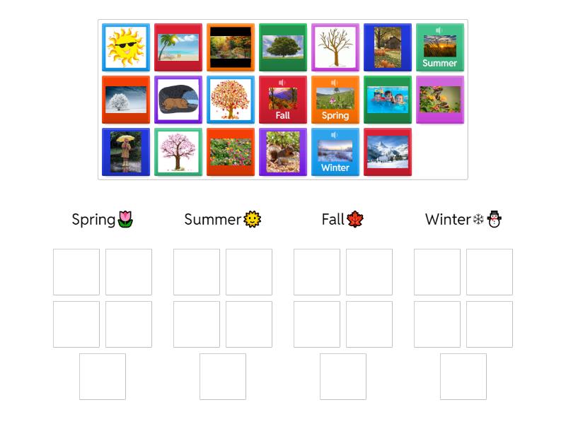 Audio of The four seasons sort - Group sort
