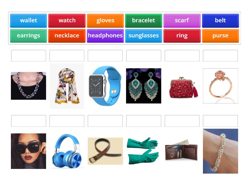 Own it 1 Unit 5 Accessories - Match up