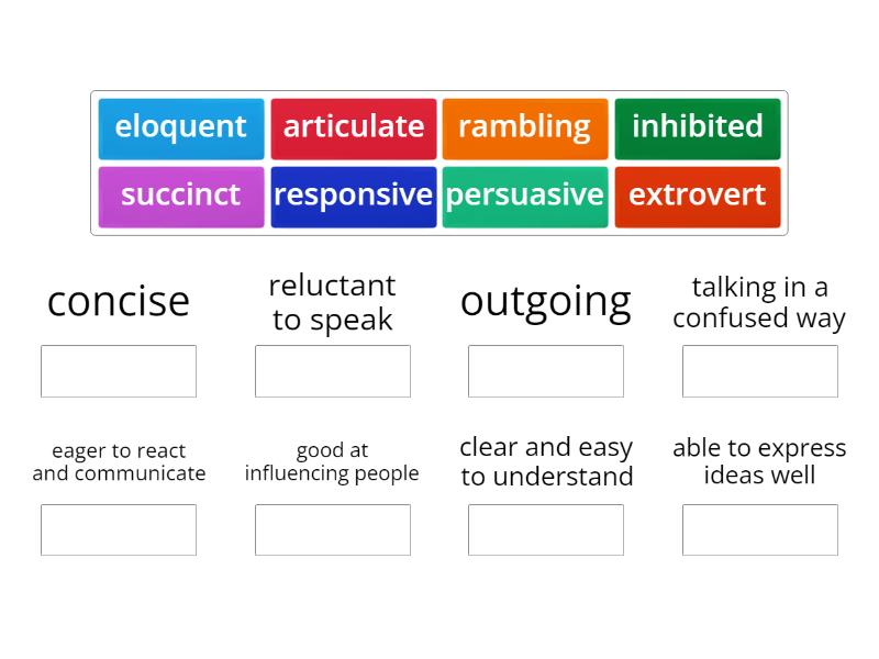 VOCABULARY - Group sort