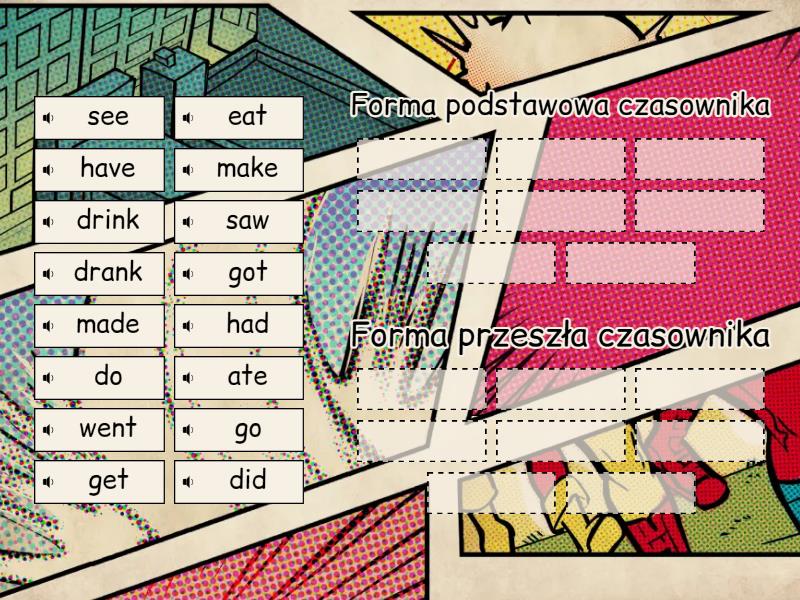 Power Up 2 Unit 7 Past Simple - Group sort