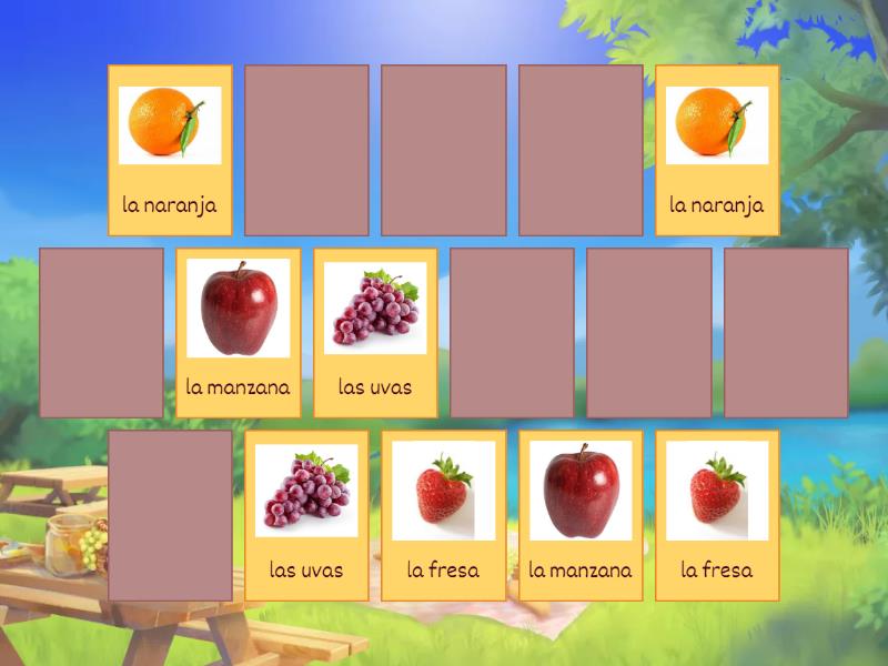Frutas Memory - Matching pairs