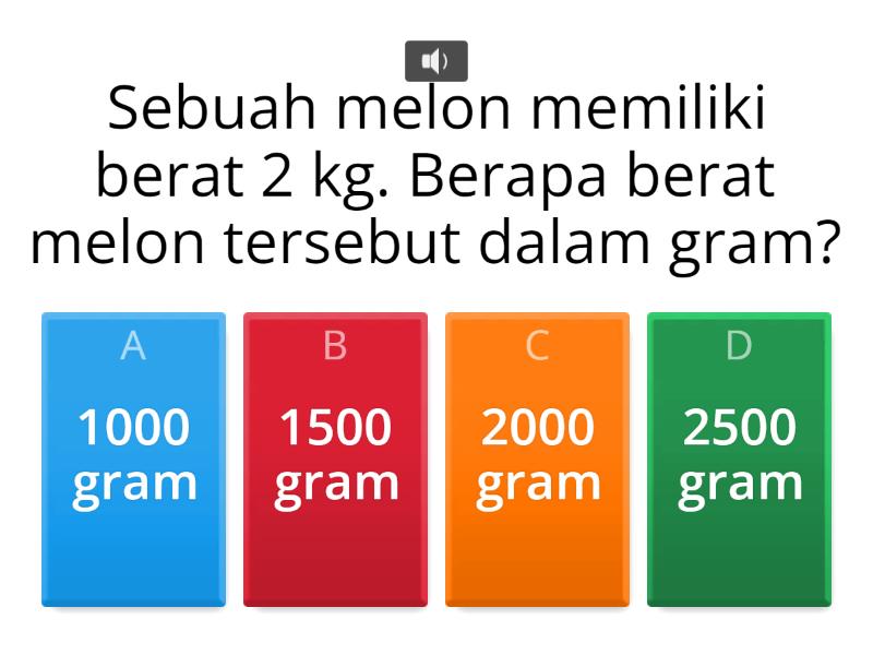 Pertanyaan Mata Pelajaran MTK - Quiz