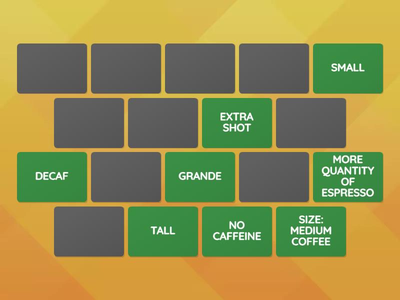 COFFEE - Matching pairs